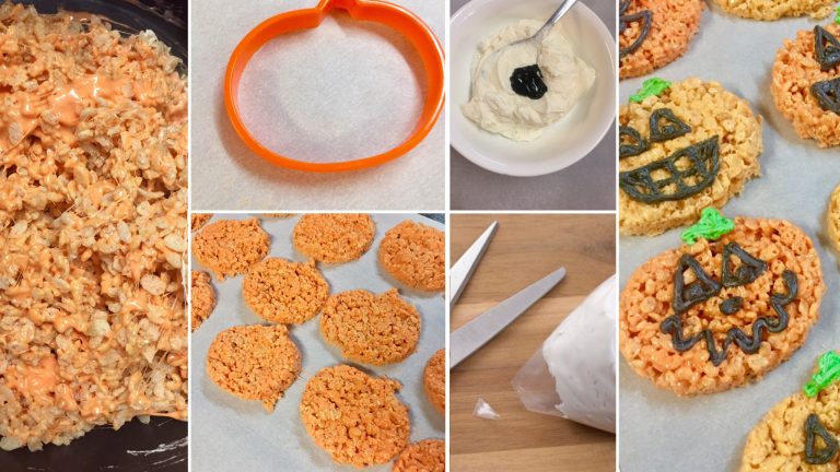Pumpkin Rice Krispie Treats · Sweet Lemon Made