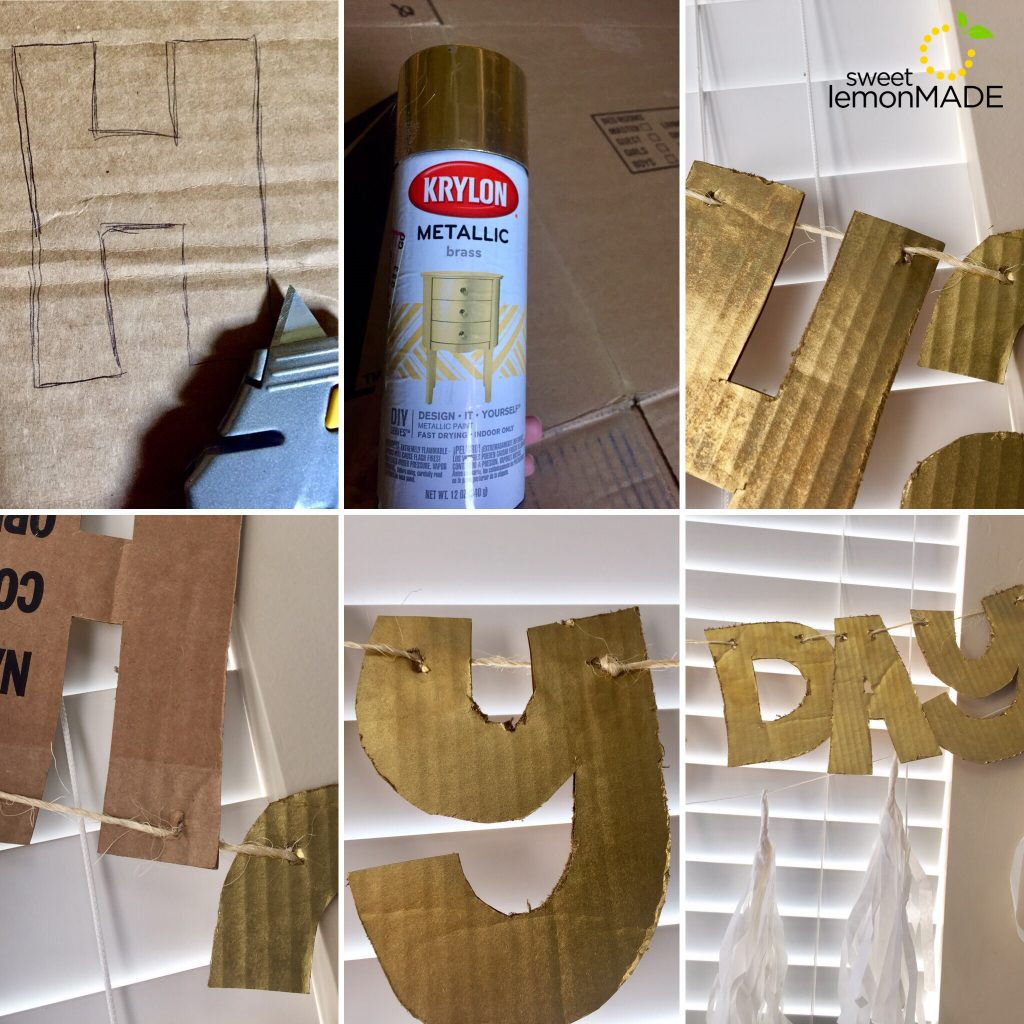 DIY: Birthday Banners and Decorations · Sweet Lemon Made