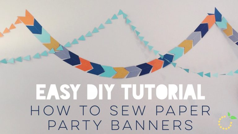 EASY DIY PAPER GARLAND · Sweet Lemon Made