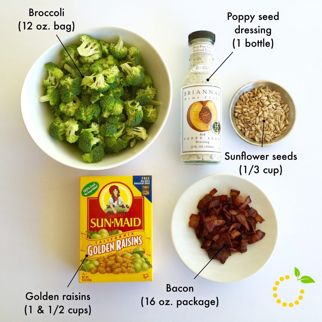 Broccoli Salad with Bacon and Poppy Seed Dressing · Sweet Lemon Made